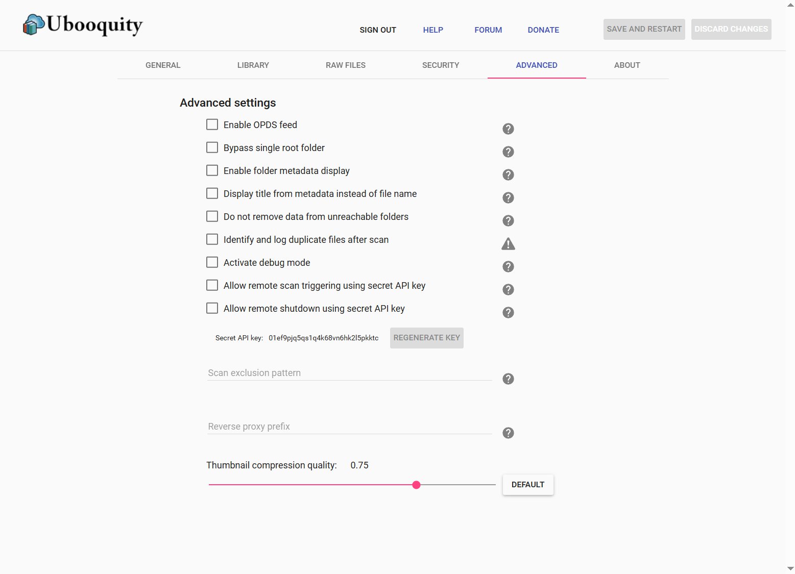 Screenshots - Ubooquity